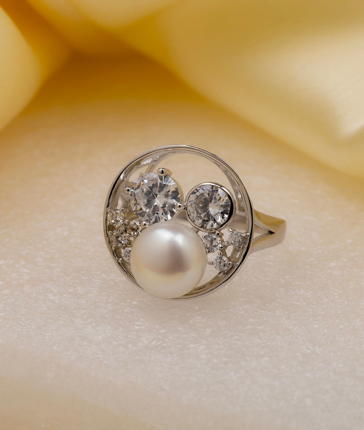 Stellaya Drape CZ Ring – Arckz | All Day Silver